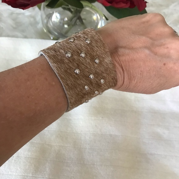 Jewelry | Handmade Studded Braceletcuff | Poshmark